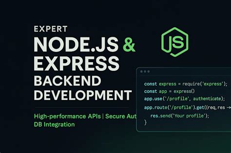Develop A Nodejs Backend Api With Expressjs And Database Integration By