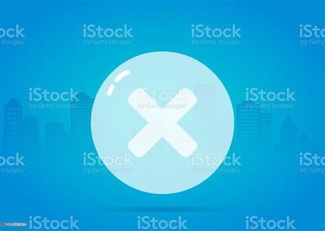Icon With Cross Error Stock Illustration Download Image Now Accuracy Air Pump Balloon Istock