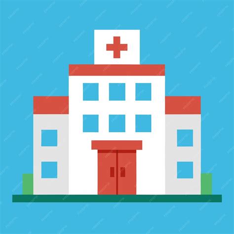 A White Building With A Red Cross On The Top Premium Ai Generated Vector