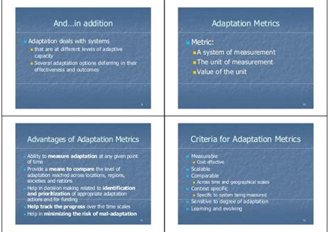 Adaptation Metrics Community Based Measuring And Prioritizing Adapta