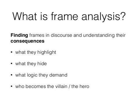 Linguistic Framing Analysis Linguistics Understanding
