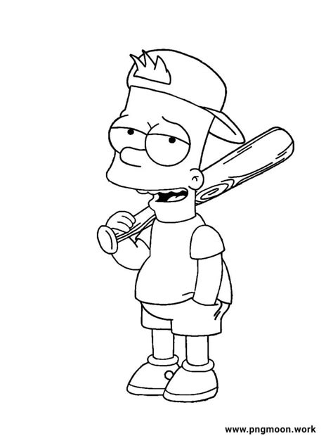 Bart Simpson Kleurplaten Gratis Om Te Printen En Te Kleuren