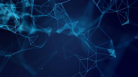 Seamless Loop 4k Abstract Network Animation With Digital Plexus Photo