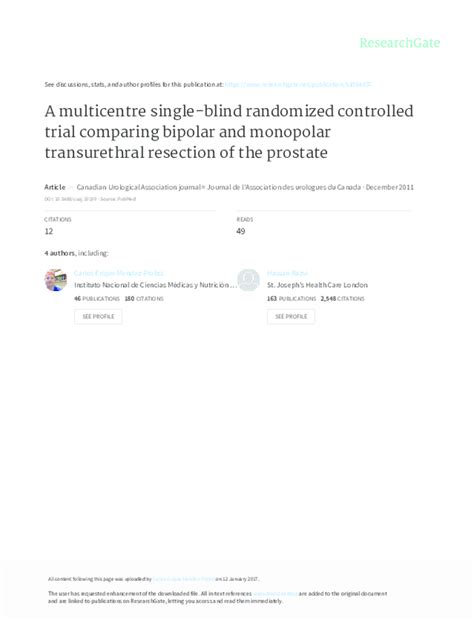 Pdf A Multicentre Single Blind Randomized Controlled Trial Comparing