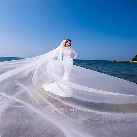 Classic Soft Sheer Bridal Veil Simple Wedding Veil Lula Bridal