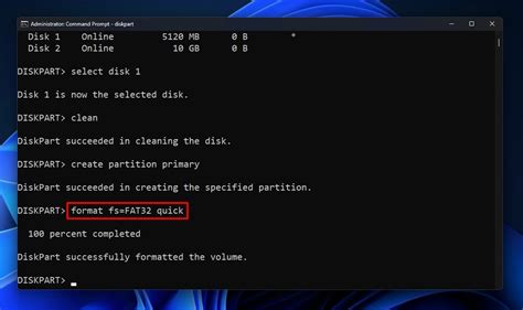 Diskpart Format Usb With Command Prompt Using Diskpart From A Windows