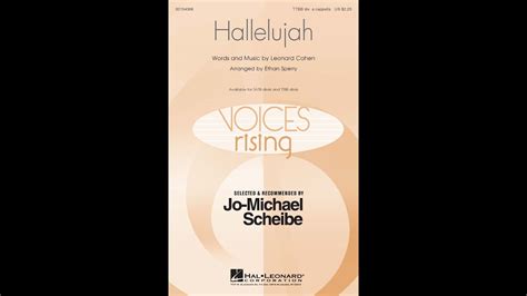 Hallelujah Ttbb Choir Arranged By Ethan Sperry Youtube