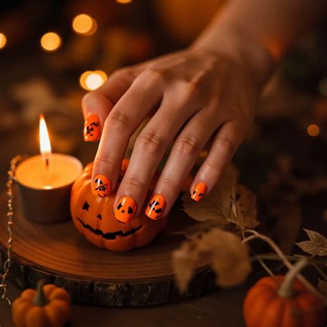 15 Adorable Pumpkin Nail Designs For Your Perfect Fall And Halloween Manicure