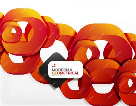 Premium Vector Geometric Abstract Background Cut Chain Shapes Or