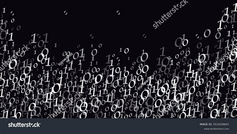 Green Binary Numbers 0101 Code On Stock Vector Royalty Free 2533038847 Shutterstock