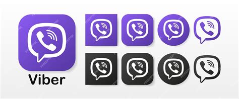 Viber Logo Viber Vector Icon On A White Background Social Network Viber