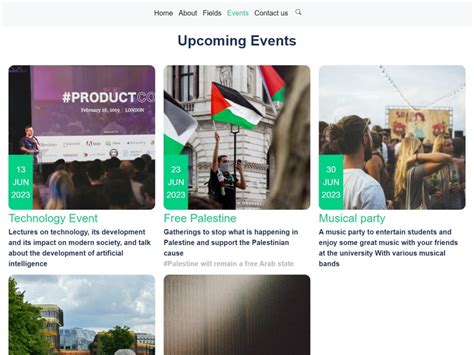 a customized website template created using html css js and bootstrap