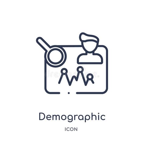 Demographic Icon Vector Isolated On White Background Logo Concept Of Demographic Sign On