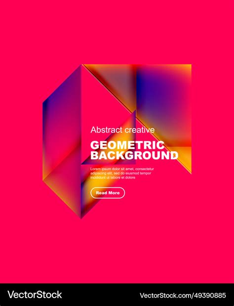 Gradient Triangles Abstract Background Royalty Free Vector