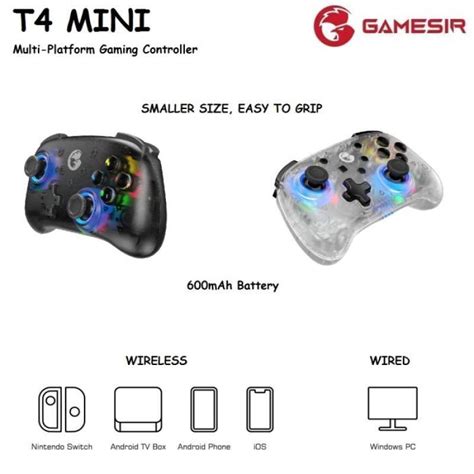 Jual Gamesir T4 Mini Multi Platform Gaming Controller Dual Mode Connect Multicolor Di