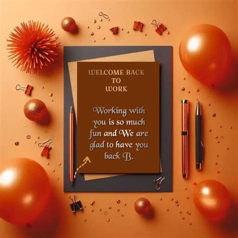 Modèle Welcome Back To Work Template Postermywall