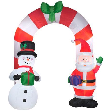 Airblown 8ft Inflatable Archway Santa And Snowman Walmart Canada