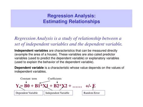 Ppt Regression Analysis Estimating Relationships Powerpoint Presentation Id208341