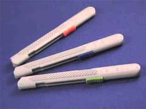 Ox Auto Retractable Safety Scalpel W Permanent Lock Youtube