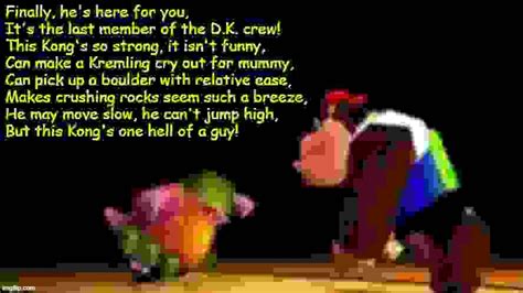 Chunky Kong Dk Rap Imgflip