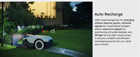 Amazon.com: ANTHBOT Genie3000 Robot Lawn Mower - NO Wire, Full Band RTK+4-Eye Vision Robotic ...