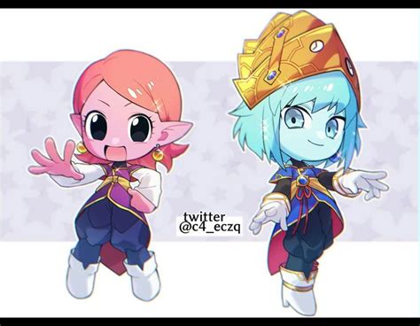 Chronoa And Aiosu Aeos Dibujos Animados Bonitos Personajes De Dragon