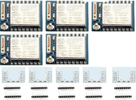 Tecnoulab 5 Unités Esp Esp8266 Module Transmetteur Récepteur Wifi Série