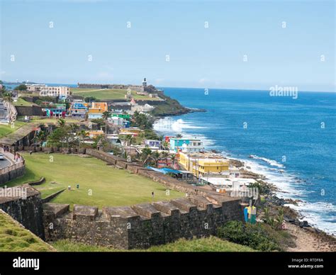 Old San Juan Puerto Rico January 2019 Panorama Of La Perla Slum In