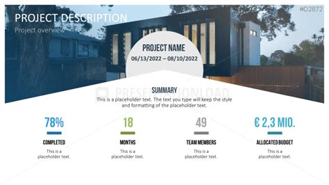 Project Status Report PowerPoint Template