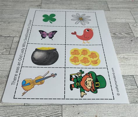 Sequencing Freebie There Was An Old Lady Who Swallowed A Clover