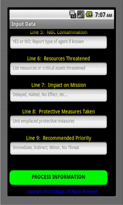 Basic 9 Line Uxoied Report App On Amazon Appstore