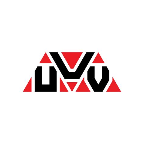Uuv Triangle Letter Logo Design With Triangle Shape Uuv Triangle Logo Design Monogram Uuv