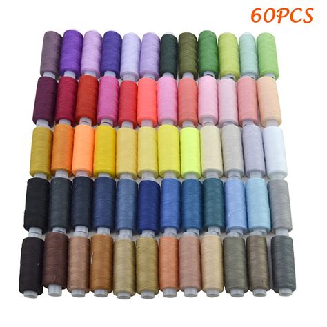 Sewing Threads 60 Colors Polyester 250yards Per Sp Grandado