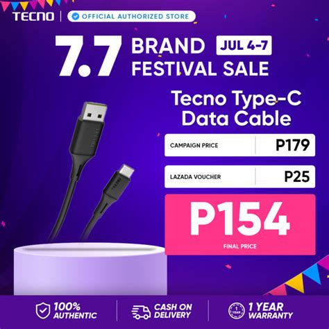 Tecno Type C Data Cable Lazada Ph