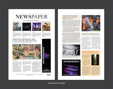 Premium Vector Tabloid Newspaper Editorial Layout Design Premium Vector Tabloid Newspaper Editorial Layout Design