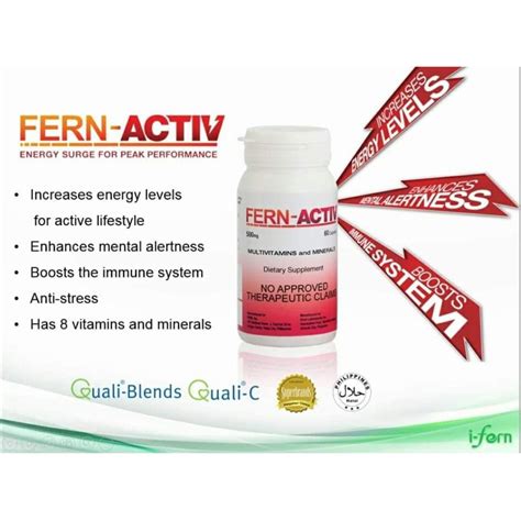 Ifern Fern Activ 60 Capsules 1 Bottle Catrionascollection Lazada Ph