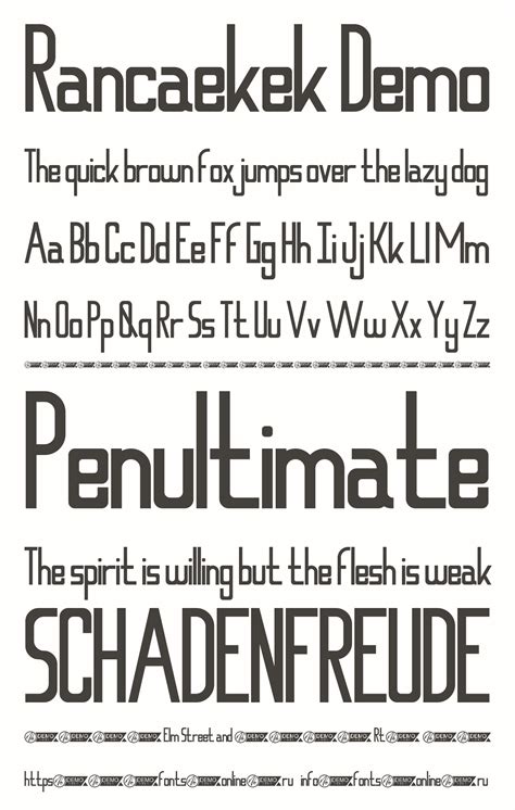 Rancaekek Demo Font
