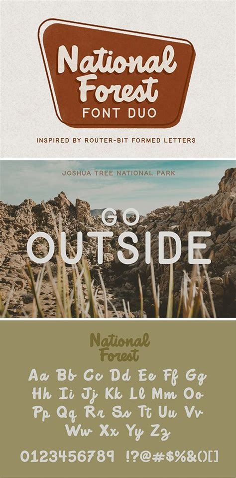 National Forest Font Duo Artofit