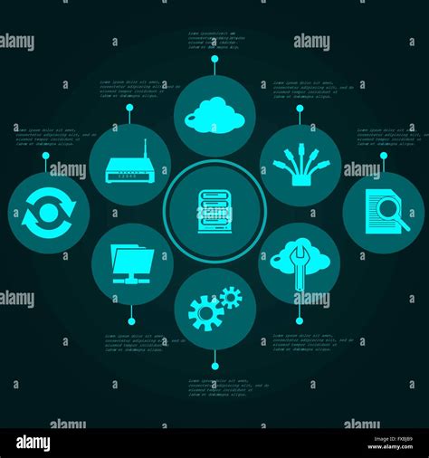 Network Infographics Set Stock Vector Image And Art Alamy