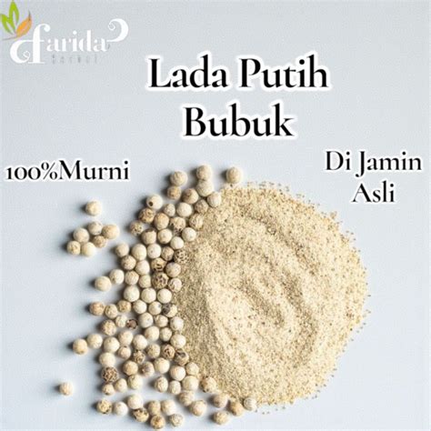 Jual Lada Putih Bubuk Murni 1kgasli Murni Lada Bubuk Putih 1kg