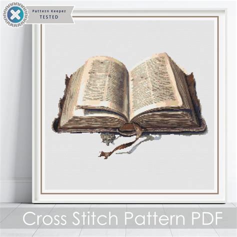 Vintage Book Cross Stitch Pattern Simone Balman Art