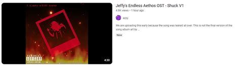 Thoughts On Shucks Jeffys Endless Aethos Rfridaynightfunkin