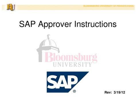 Ppt Sap Approver Instructions Powerpoint Presentation Free Download Id 4828309