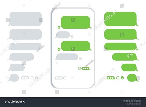 Message Bubbles Template Creating Dialogues On Stock Vector Royalty
