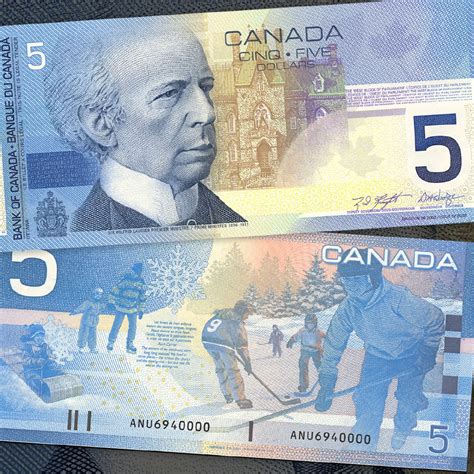 Canadian 5 Dollar Bill 2002