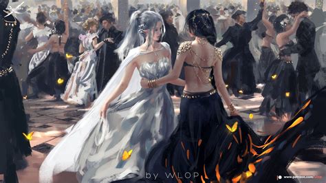 风铃公主与海琴烟殿下 画师：wlop