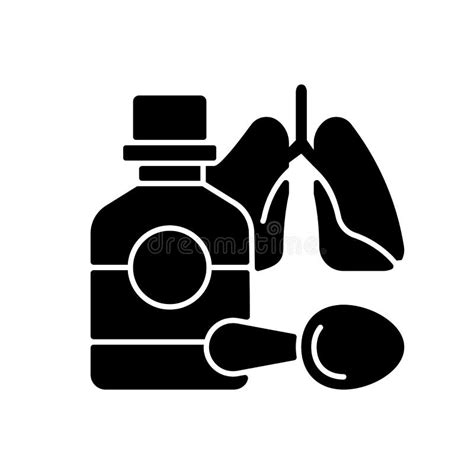 Cough Syrup White Linear Icon For Dark Theme Stock Vector