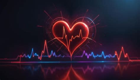 Artificial Pacemaker Heartbeat Rhythm Line Medical Technology Concept Vector Illustration Heart