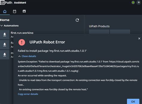 Uipath Bot Error Assistant Uipath Community Forum