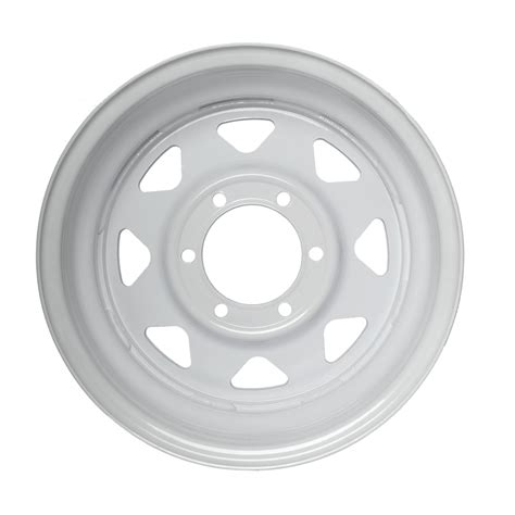 16 Inch White Rims Steel Spoke Trailer Wheels Auto Parts And Alloy Wheel